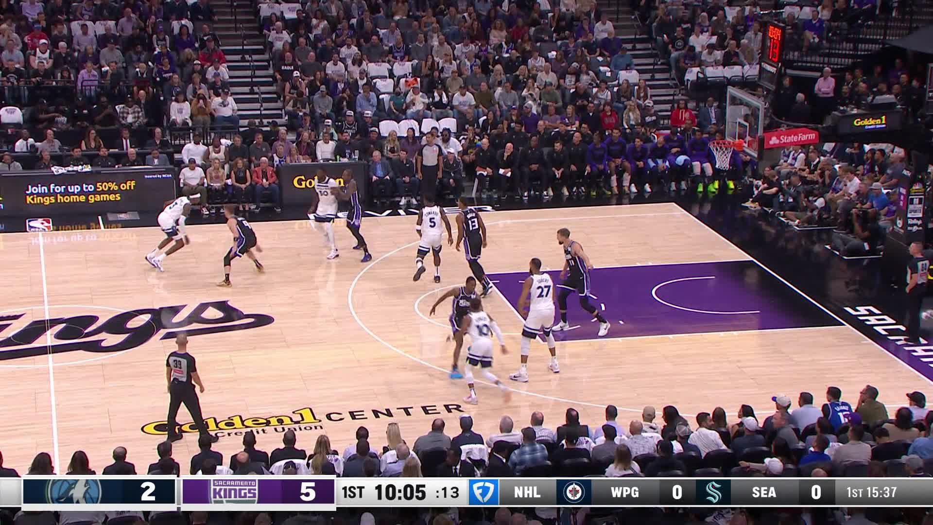 3-pointers by Anthony Edwards & Julius Randle