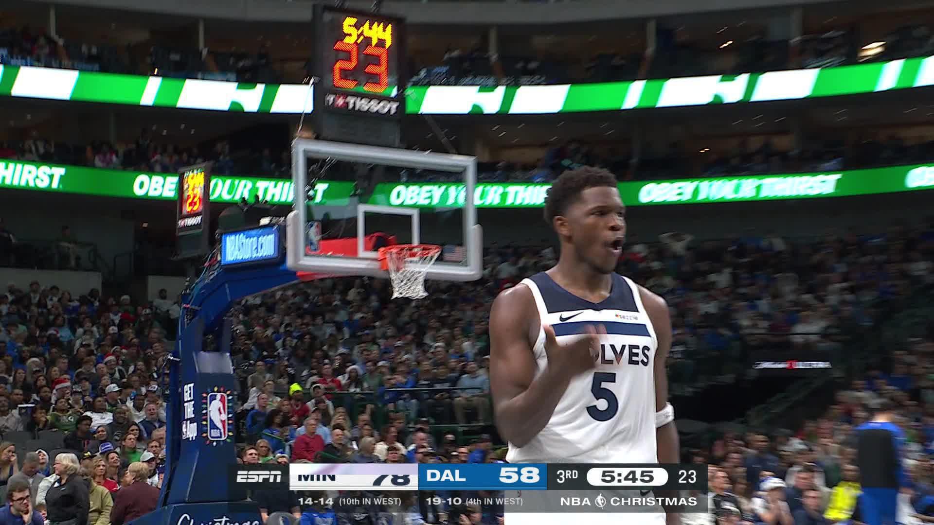 Minnesota Timberwolves vs Dallas Mavericks Dec 25, 2024 Game Summary