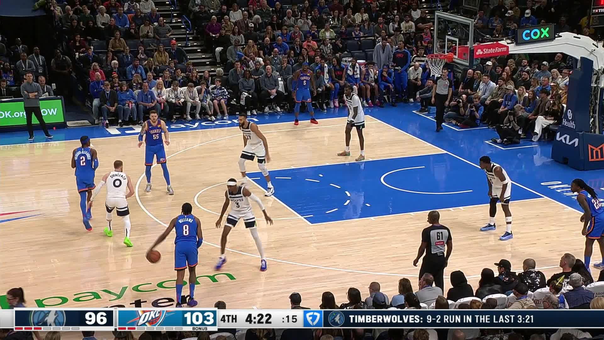 3-pointer by Jaden McDaniels