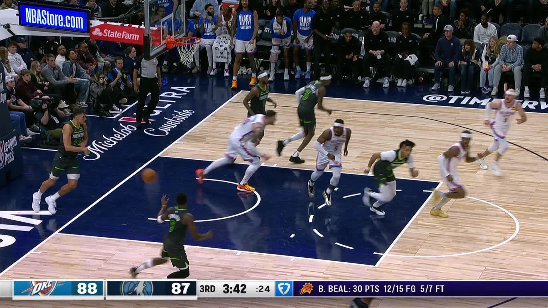 2-pointer by Jaden McDaniels