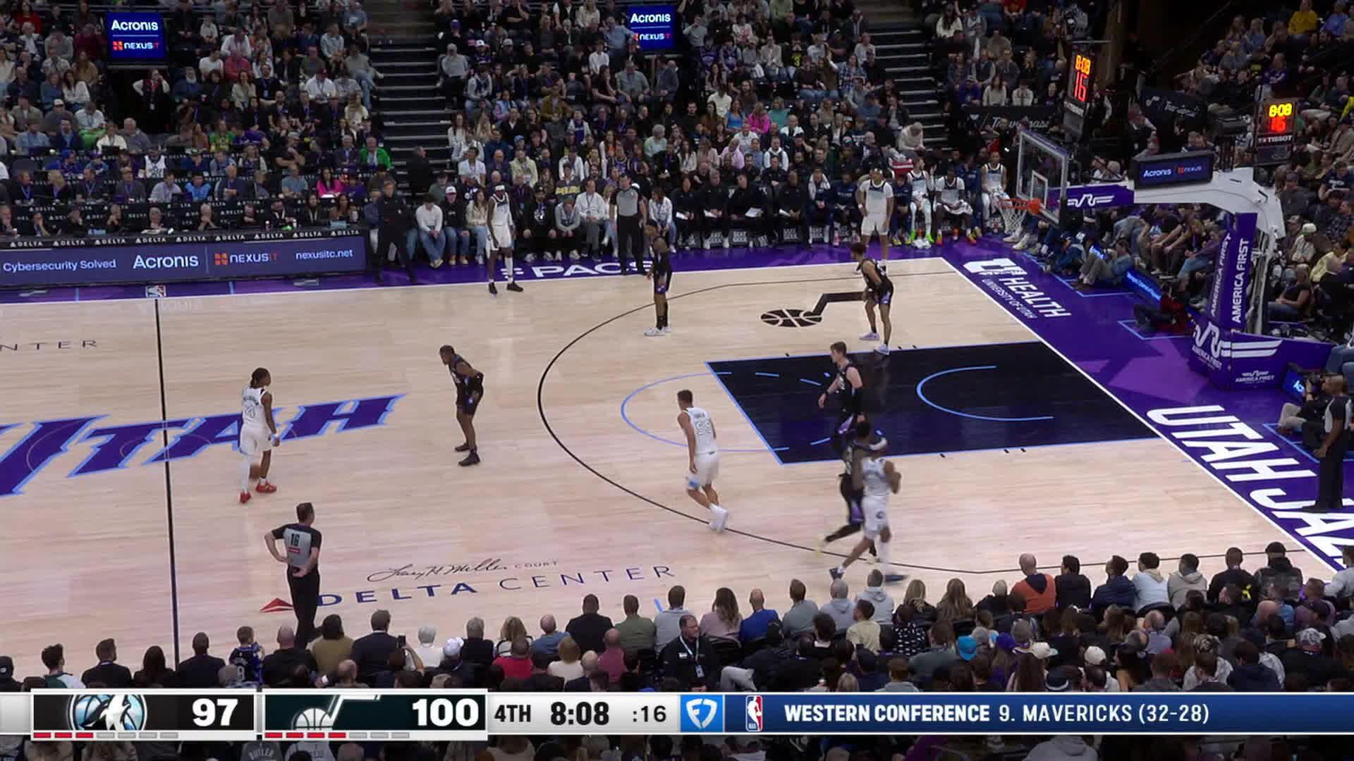 3-pointer by Jaden McDaniels