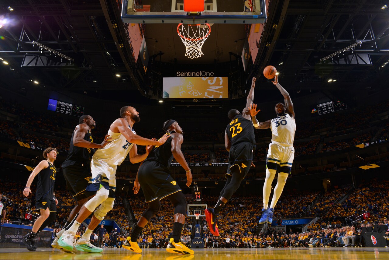 Wolves Pics: Wolves Defeat Warriors In Game 4, 117-110 | 05.12.25 ...