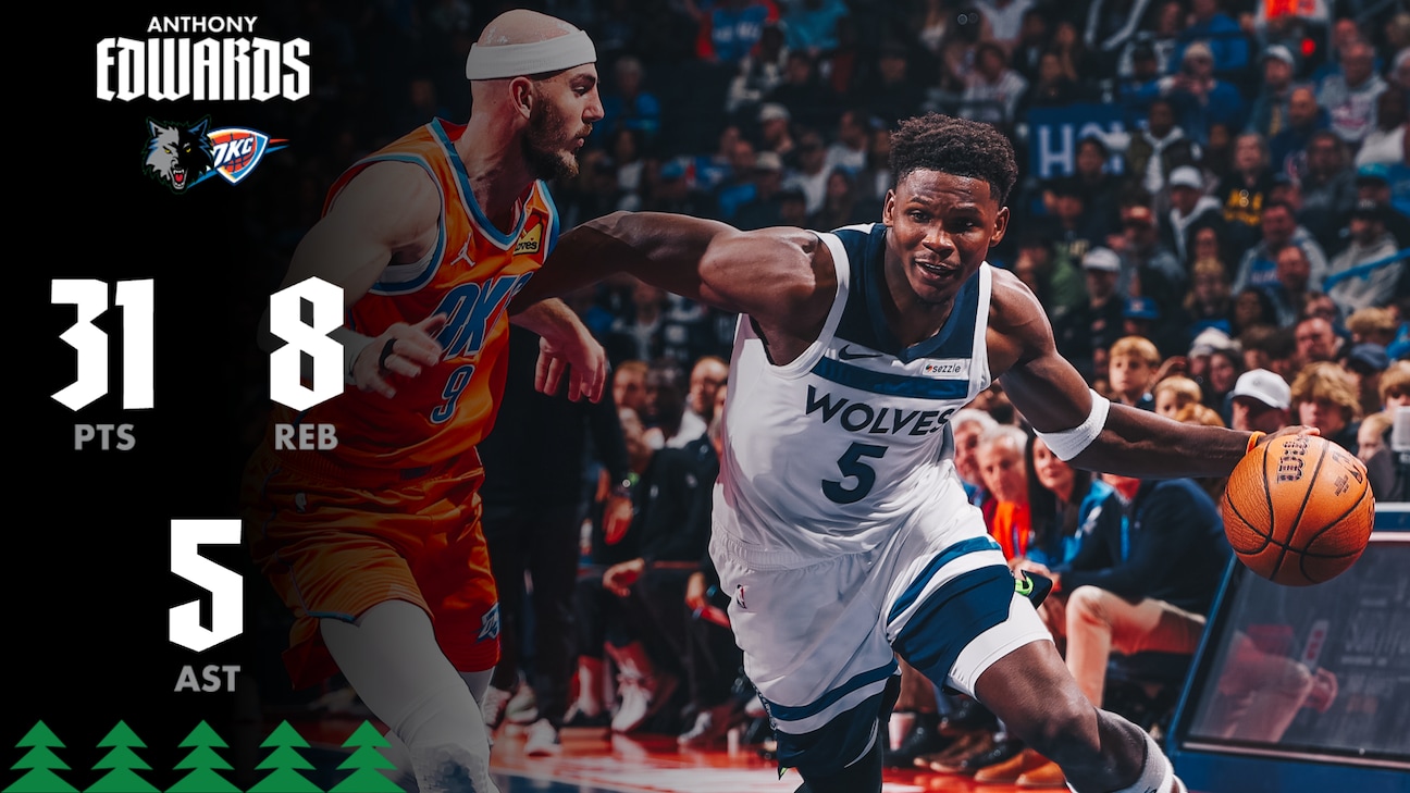Anthony Edwards With His 100th 30-Point Game Of His Career Against OKC ...