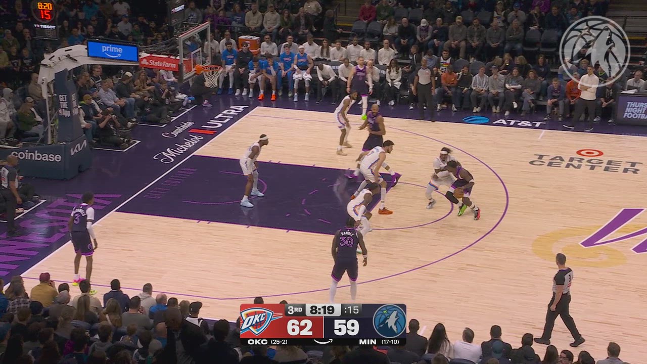 3-pointer by Donte DiVincenzo | Minnesota Timberwolves