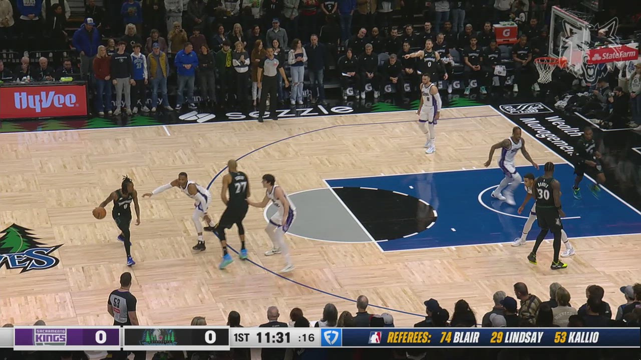 3-pointer by Bones Hyland | Minnesota Timberwolves