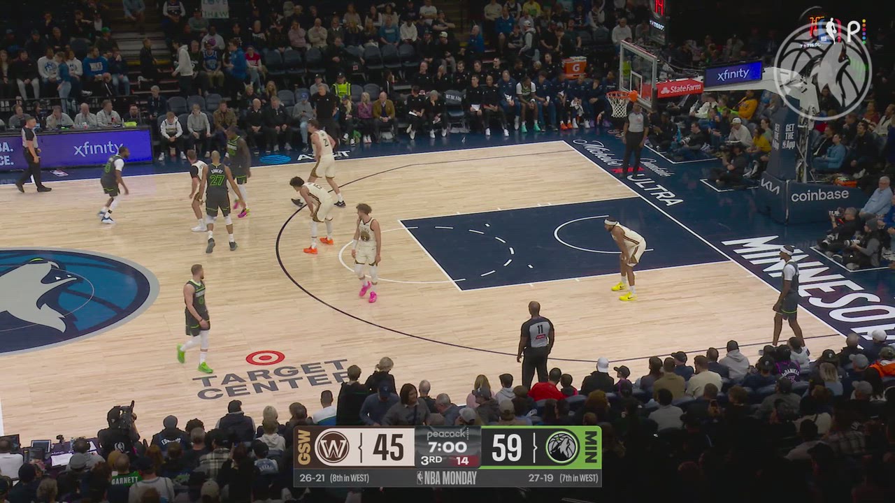 3-pointer by Jaden McDaniels | Minnesota Timberwolves