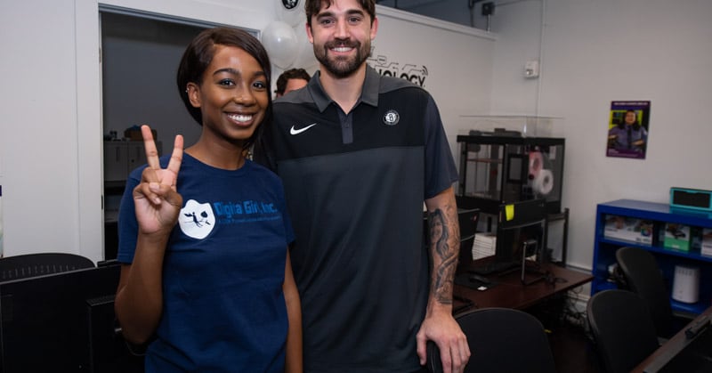 Digital Girl Inc. x Webull Ribbon Cutting | Brooklyn Nets