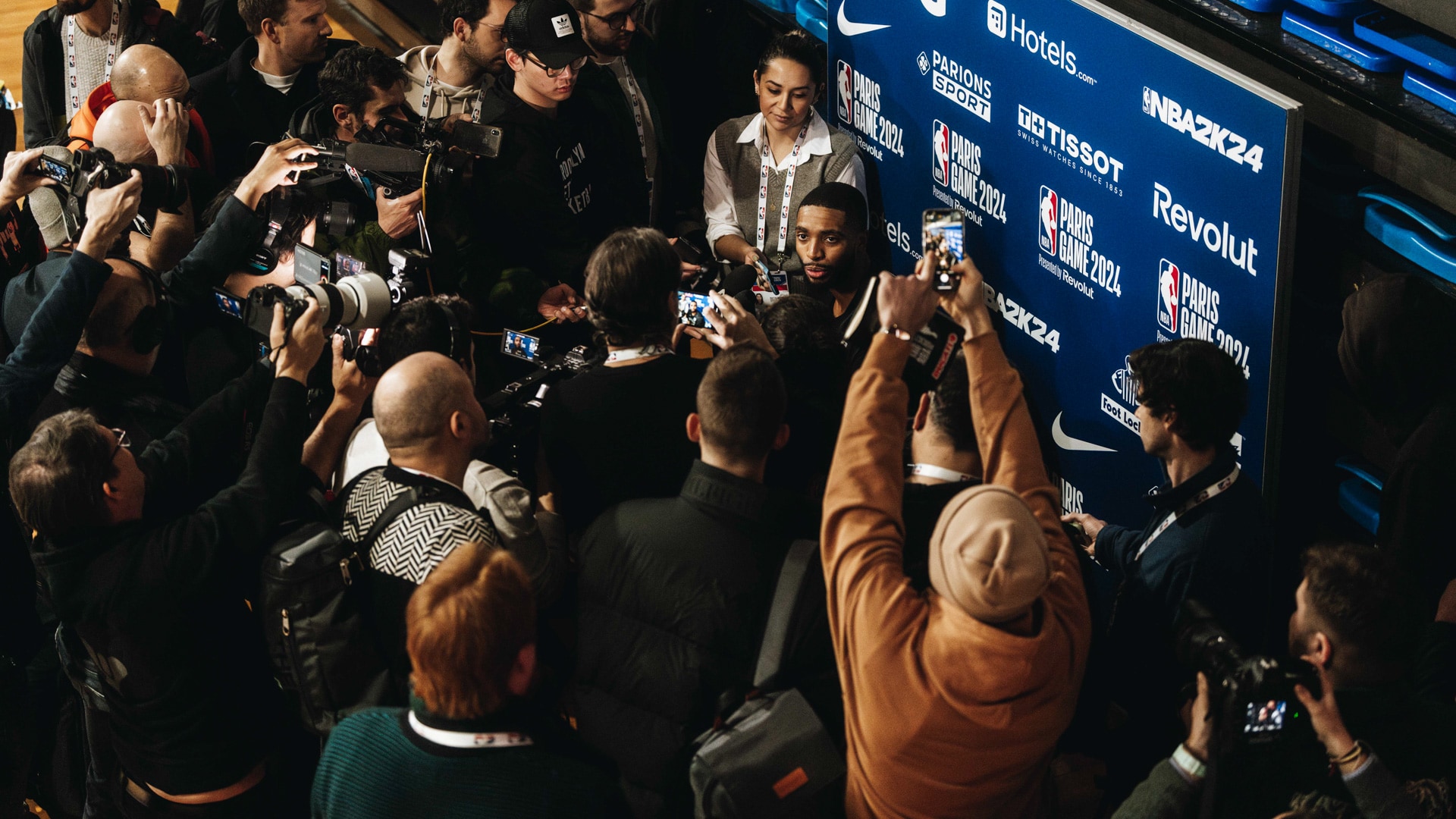 Practice in Paris & NBA Cares Clinic Photo Gallery