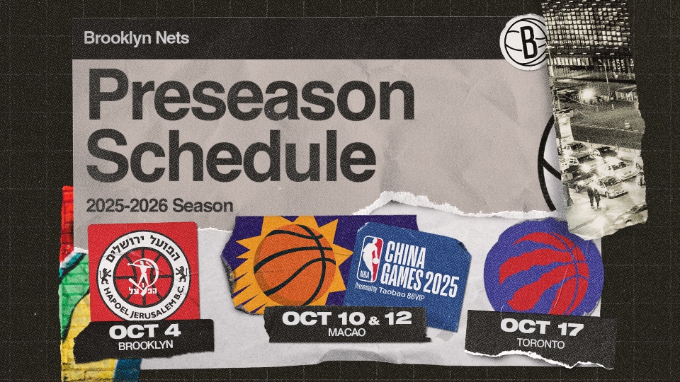 Brooklyn Nets Announce 2025 Preseason Schedule Presented by ...