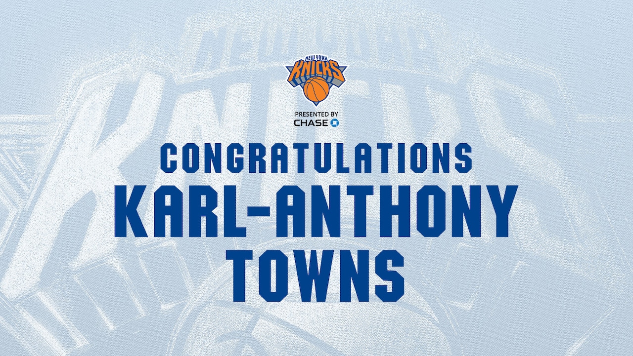 NEW YORK KNICKS’ KARL‑ANTHONY TOWNS NAMED NBA CARES BOB LANIER ...
