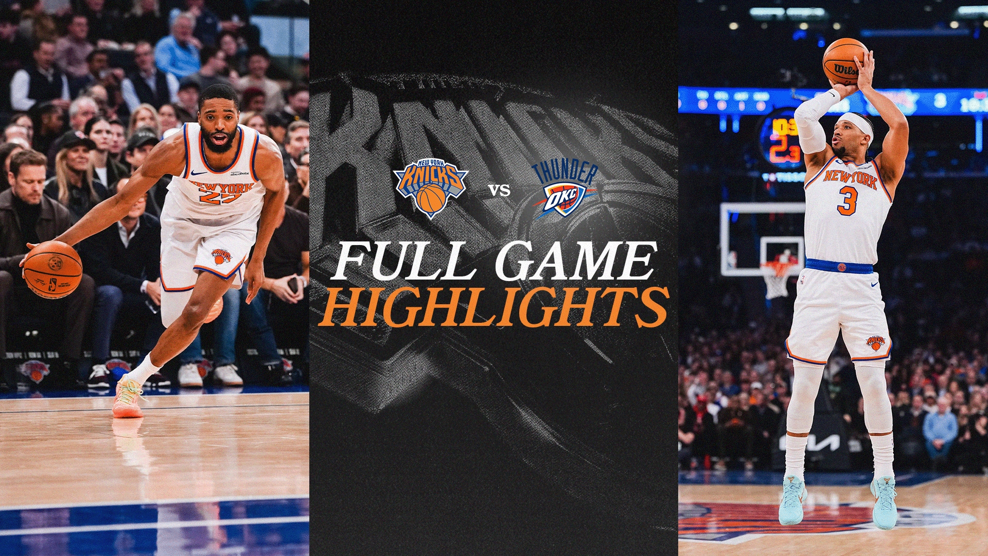 Full Game Highlights: New York Knicks vs Oklahoma City Thunder | March ...