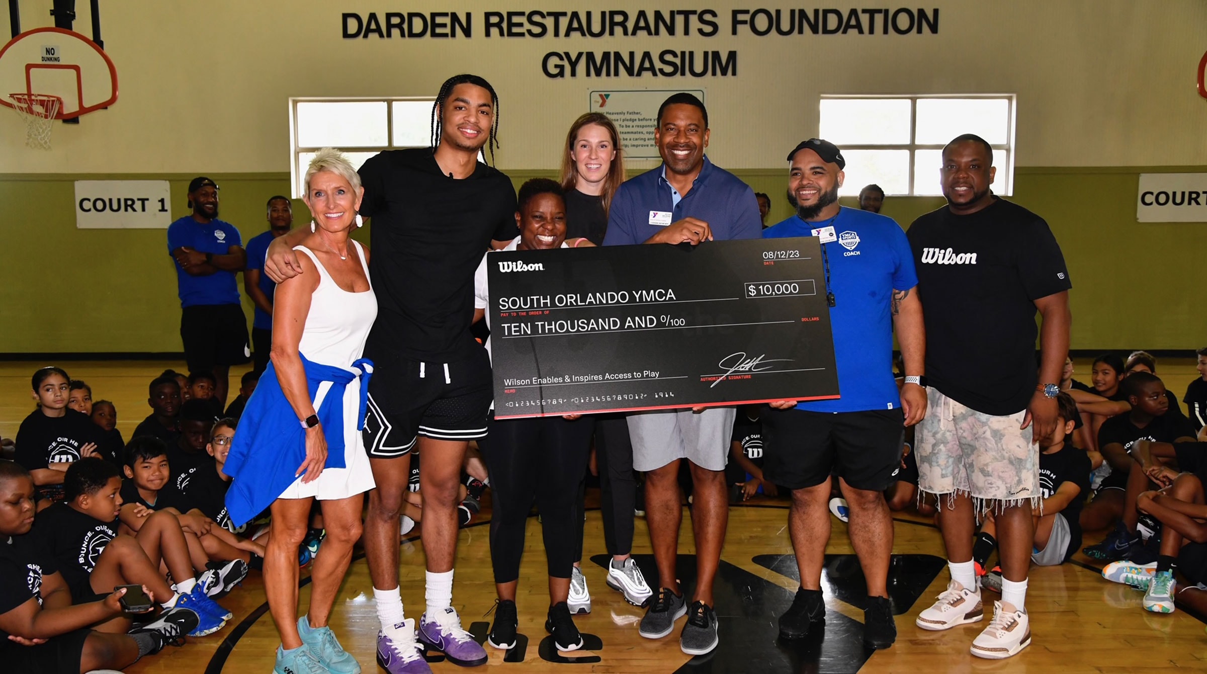 Jett Howard, Wilson Sporting Goods Raise Money for Local YMCA Through ...