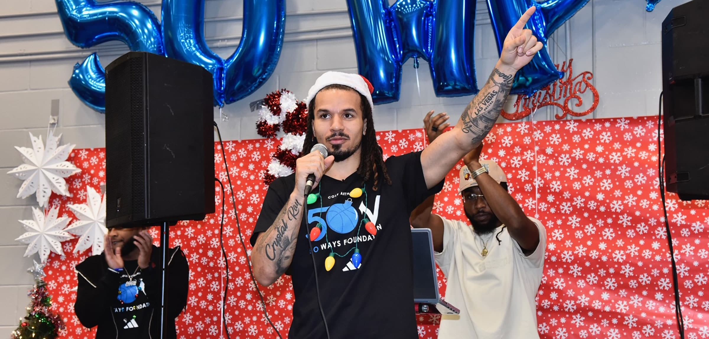 Cole Anthony Lifts the Spirits of Children During Holiday Party ...