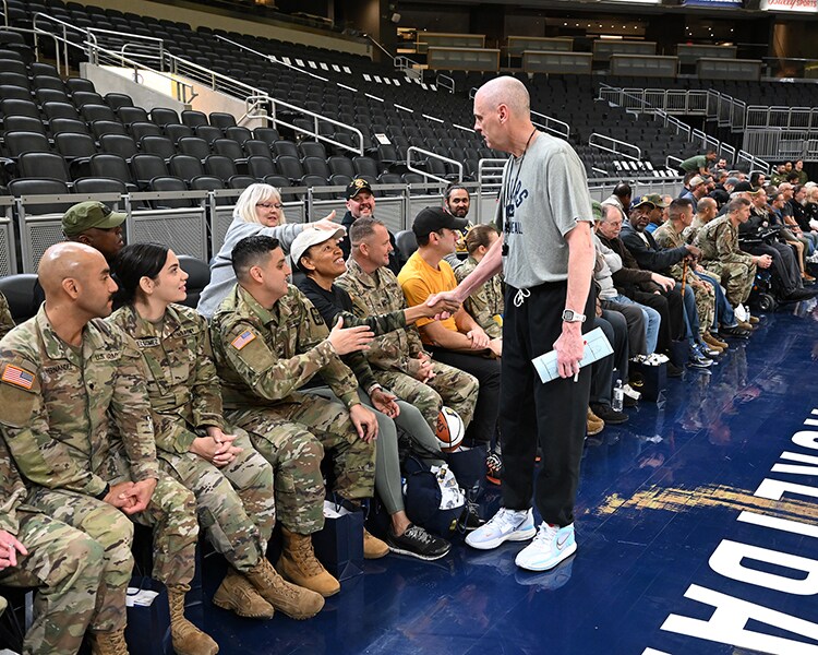 2022 Hoops for Troops Practice | Indiana Pacers