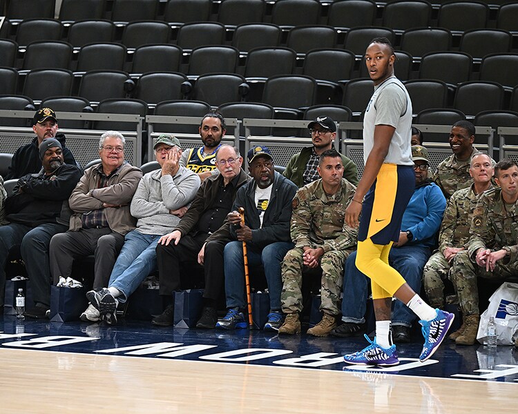 2022 Hoops for Troops Practice | Indiana Pacers