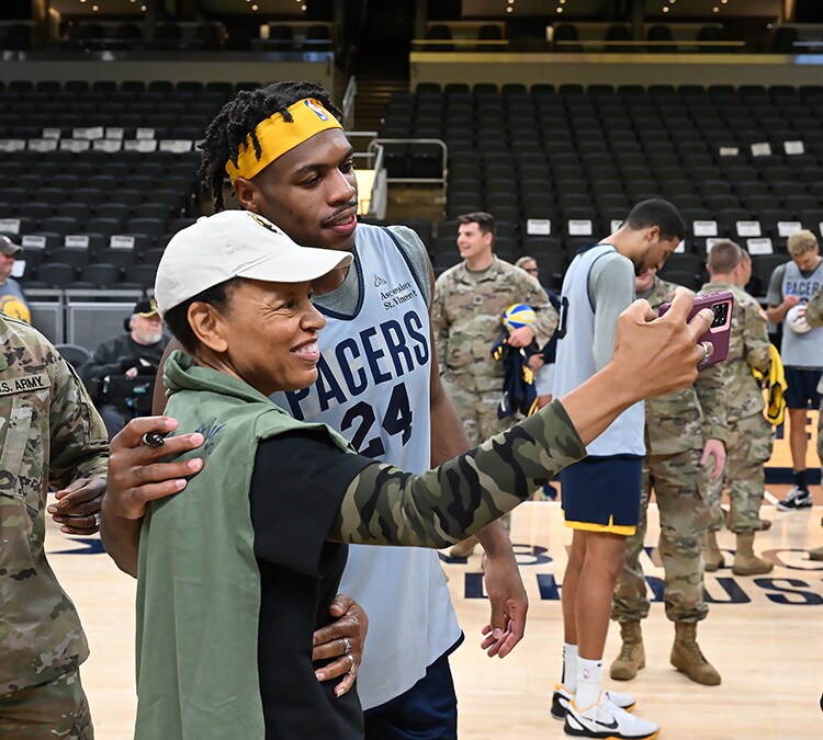 2022 Hoops for Troops Practice | Indiana Pacers