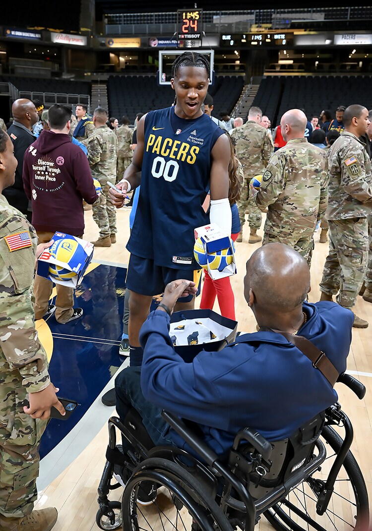 2022 Hoops for Troops Practice | Indiana Pacers