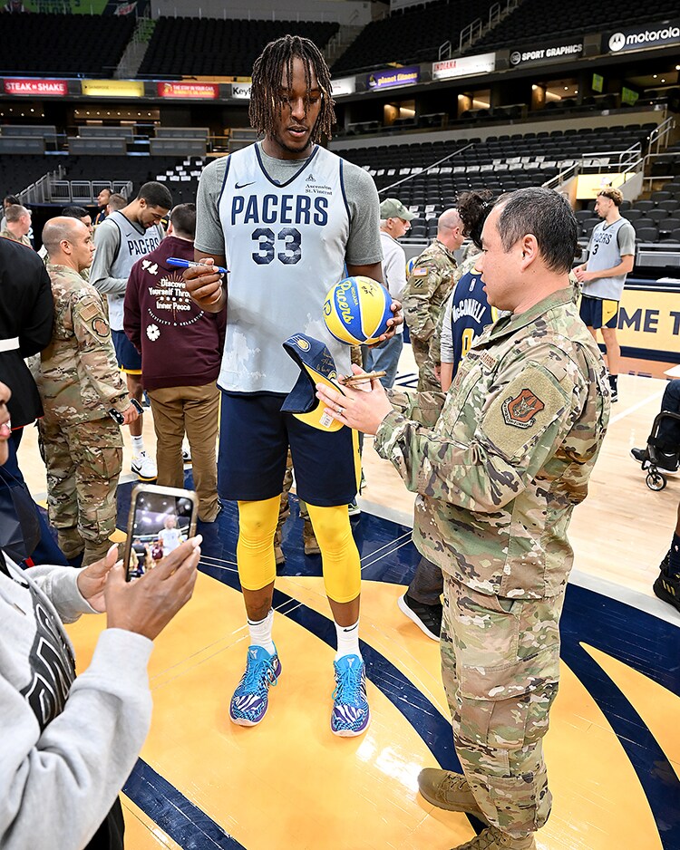 2022 Hoops for Troops Practice | Indiana Pacers