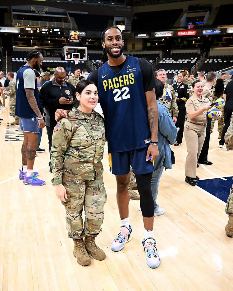 2022 Hoops for Troops Practice | Indiana Pacers