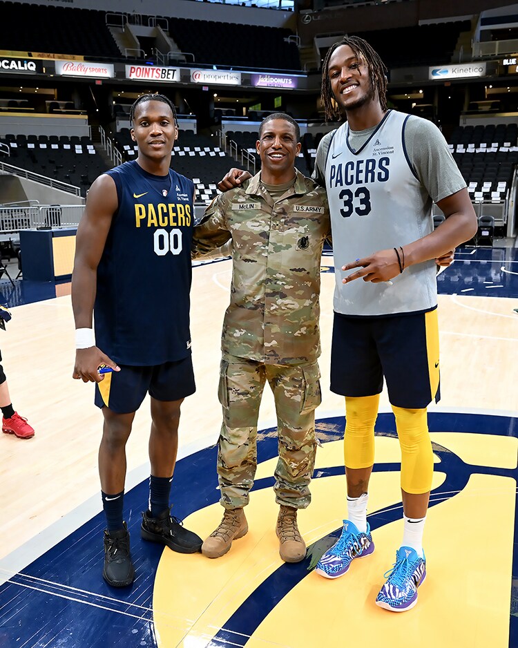 2022 Hoops for Troops Practice | Indiana Pacers