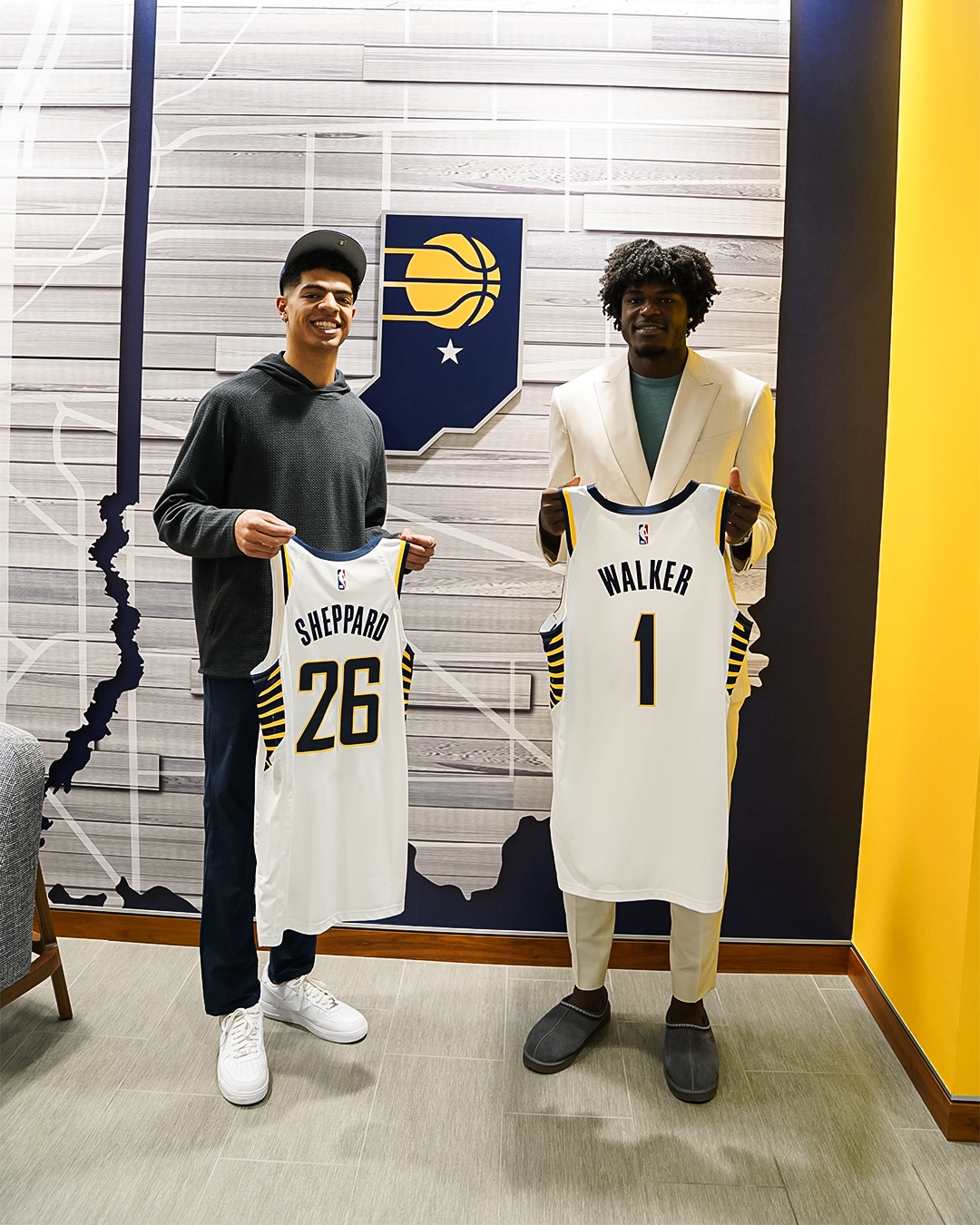 Jarace Walker and Ben Sheppard Arrive in Indiana Photo Gallery | NBA.com