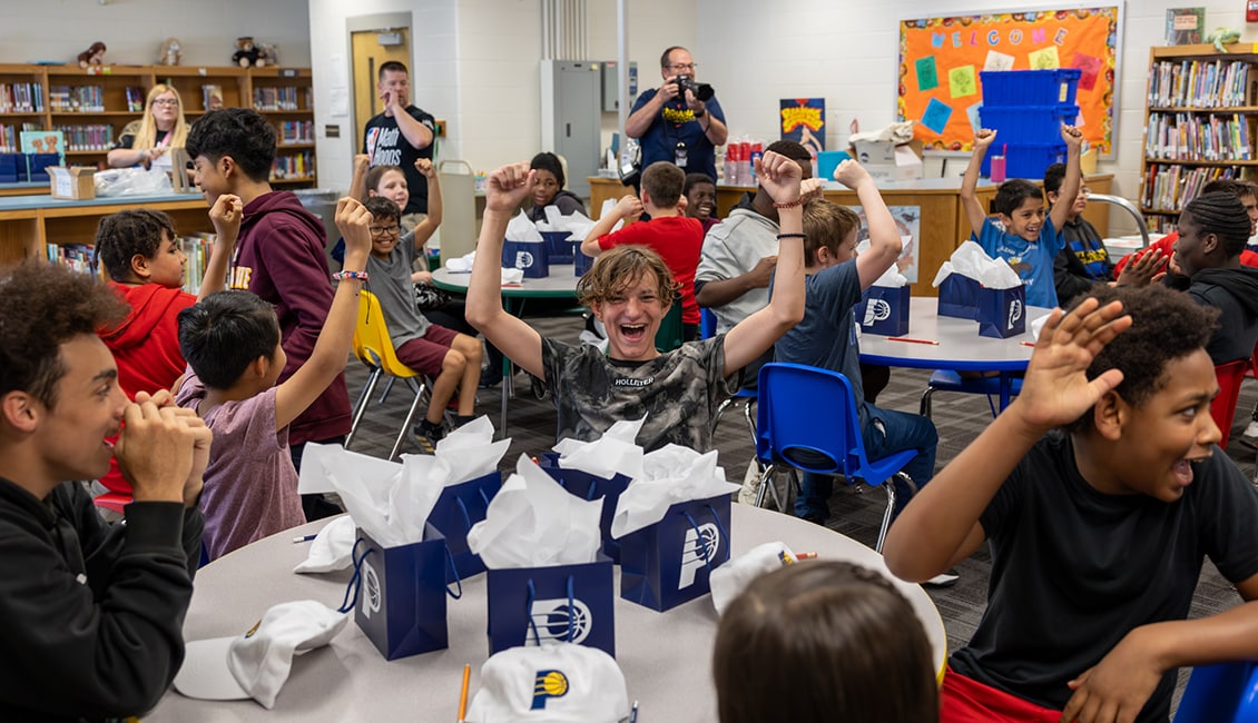 The Pacers Foundation and Lilly Foundation Tip Off Summer NBA Math ...