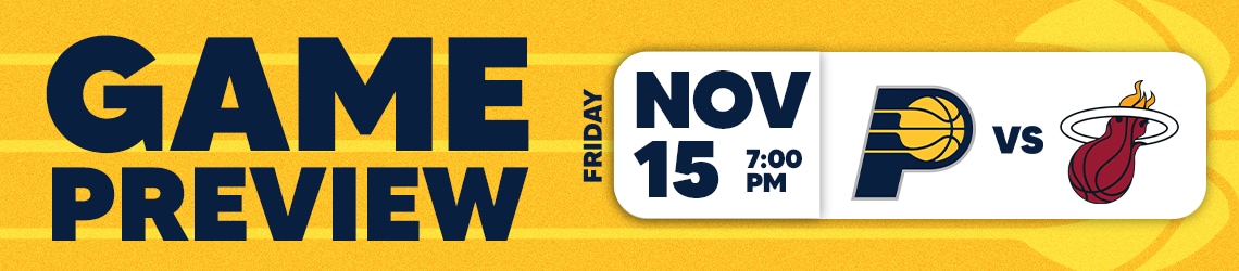 Game Preview: Pacers vs Heat (NBA Cup) | Indiana Pacers