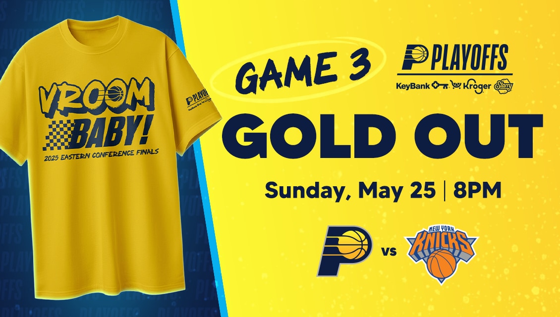 Pacers to Gold Out Gainbridge Fieldhouse for Game 3 vs New York on ...