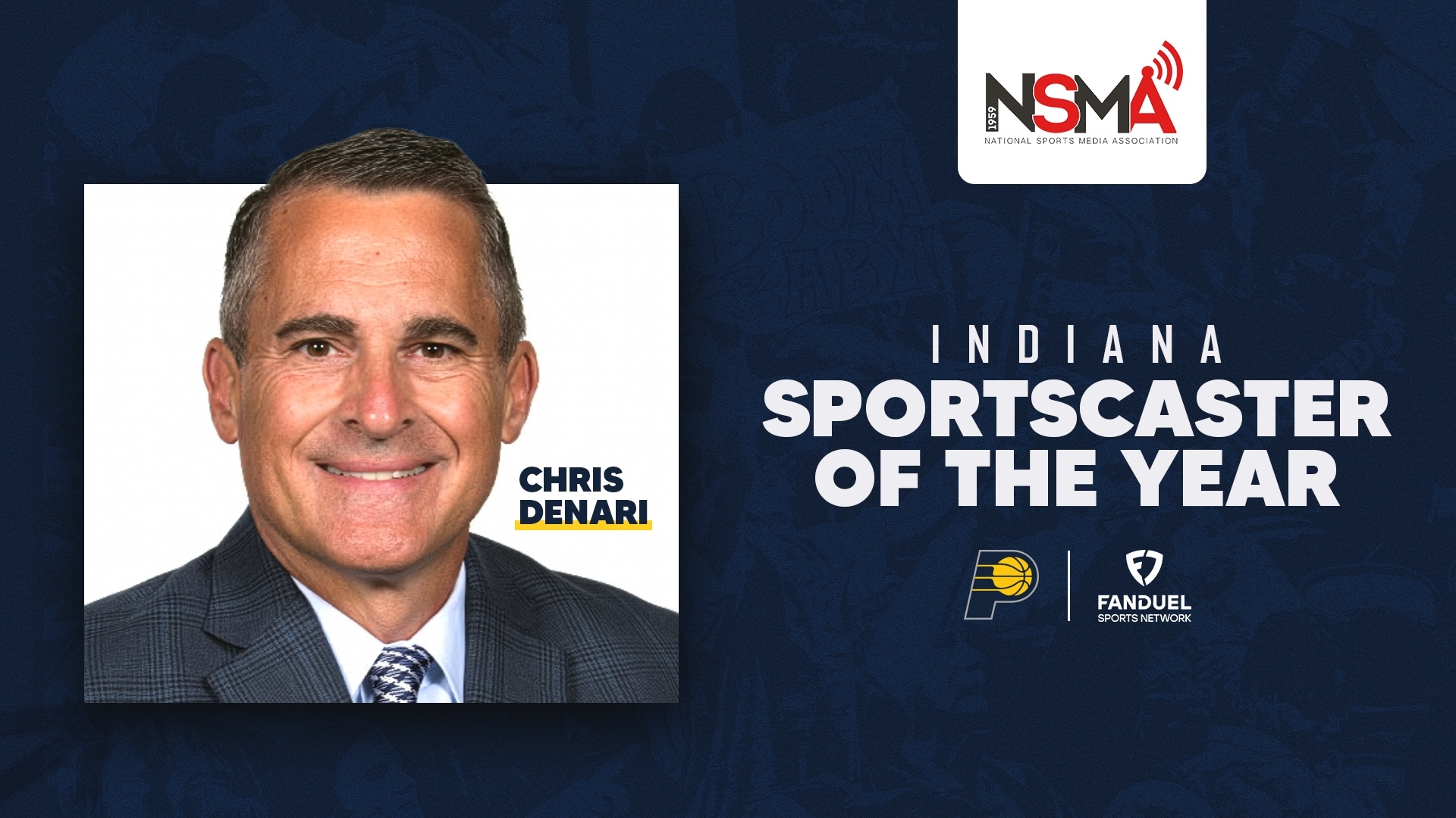 Chris Denari Named NSMA Indiana Sportscaster of the Year | Indiana Pacers