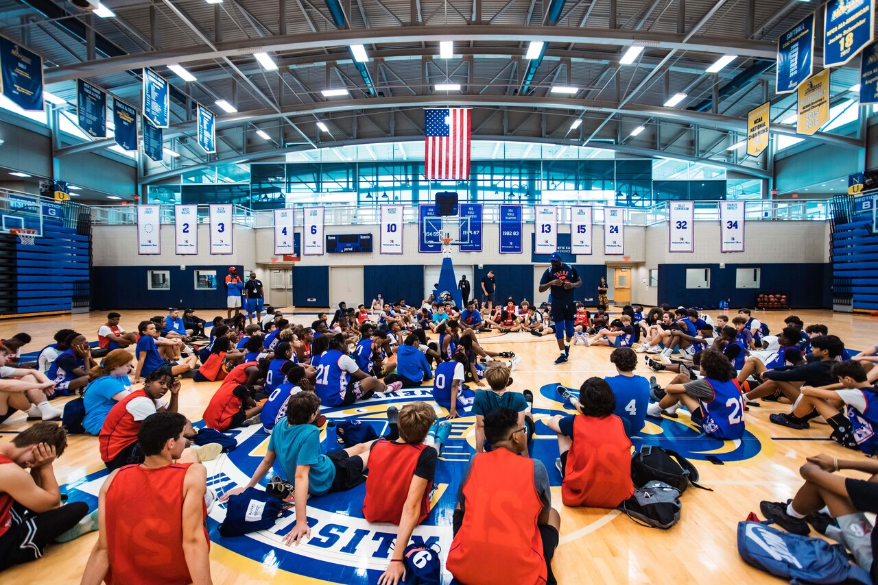 Josh and Marjorie Harris, Sixers Host Youth Camp | Philadelphia 76ers