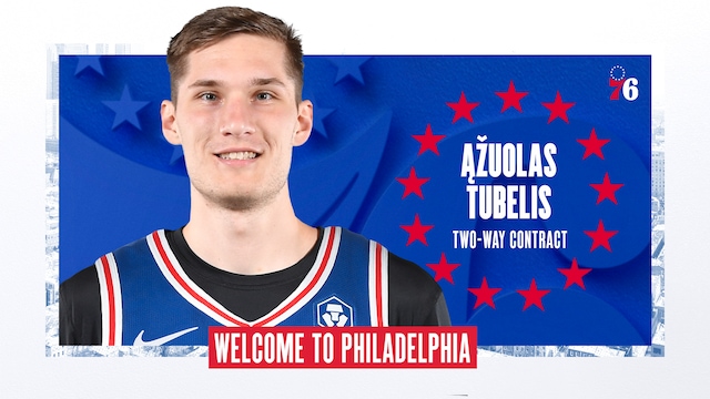 uolas Tubelis Bio Career Stats Philadelphia 76ers NBA