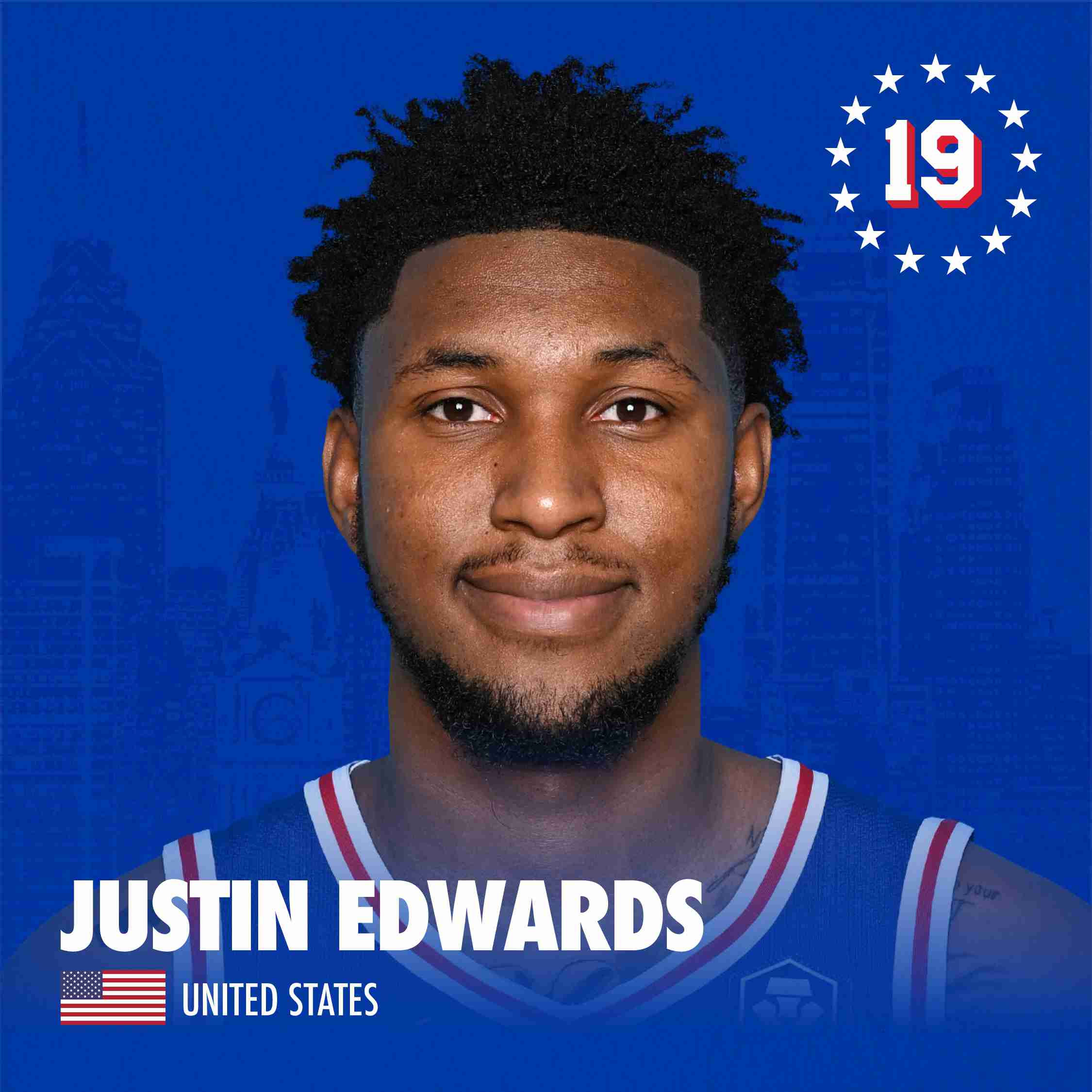 Justin Edwards | Forward | Philadelphia 76ers Roster
