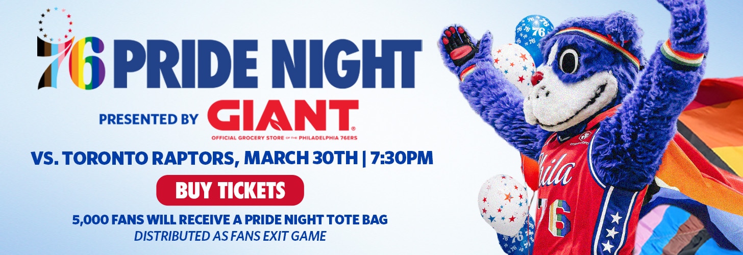 Pride Night Presented by Giant | Sixers Theme Nights