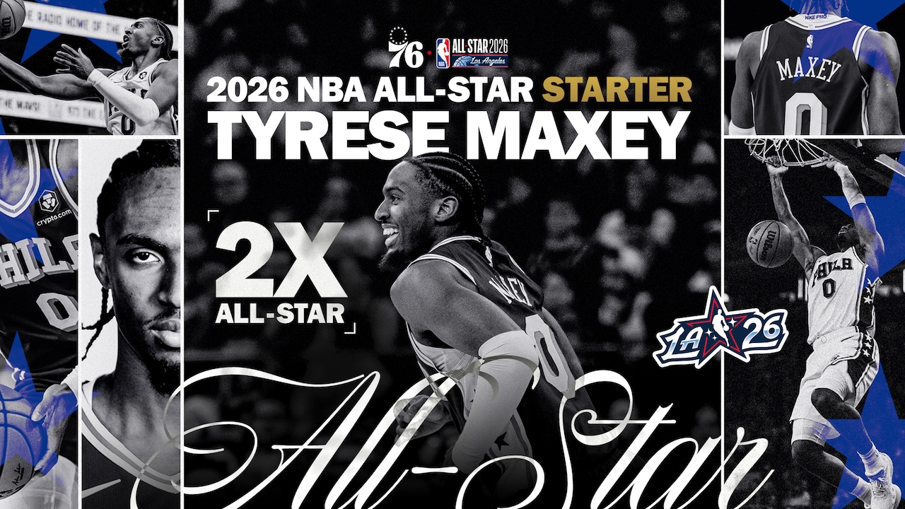 Tyrese Maxey Named 2025-26 NBA All-Star Starter