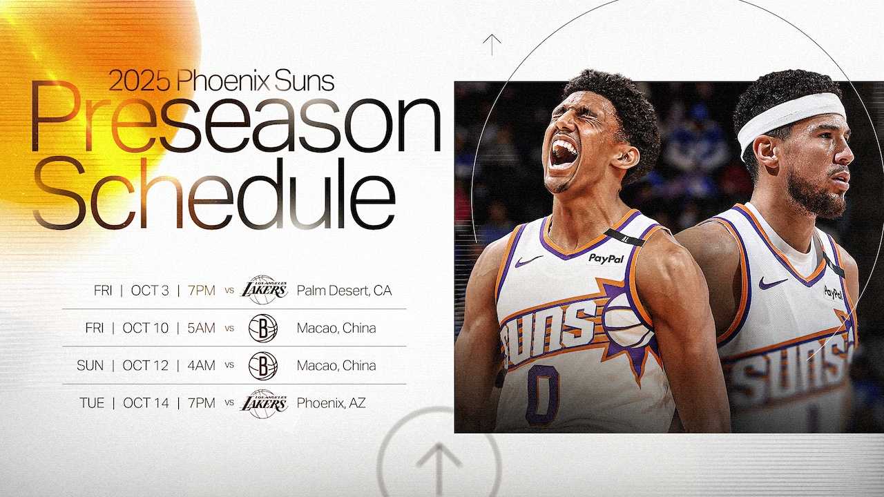 PHOENIX SUNS ANNOUNCE 2025 PRESEASON SCHEDULE | Phoenix Suns