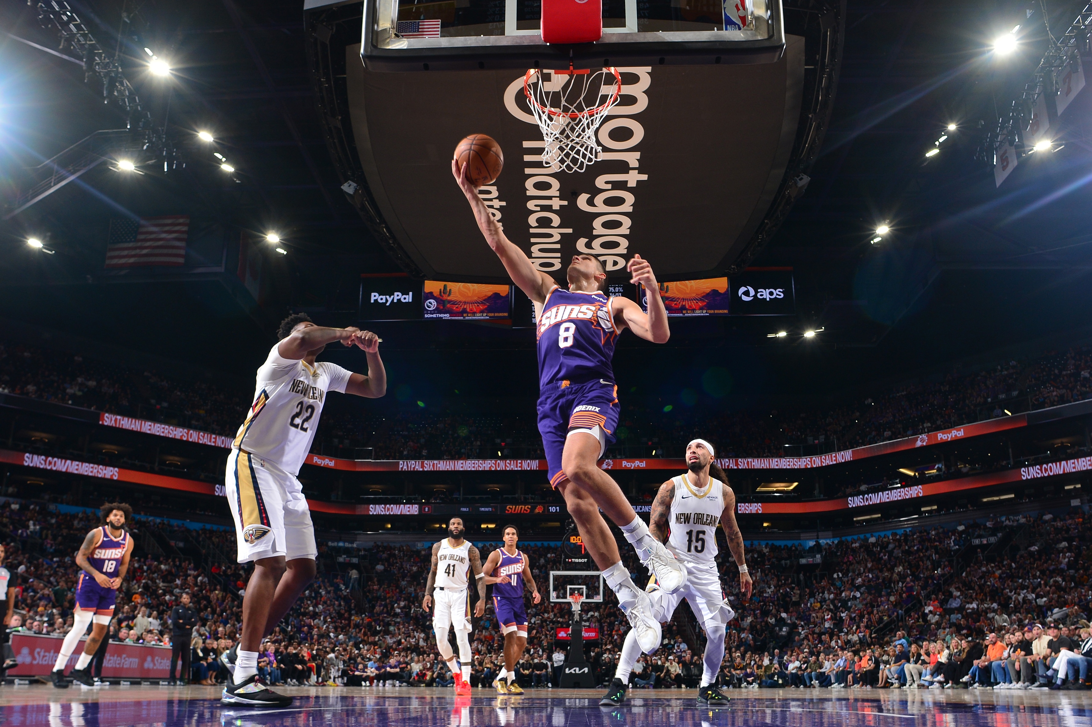 Grayson Allen's Career Night Leads Suns Over Pelicans, 121-98