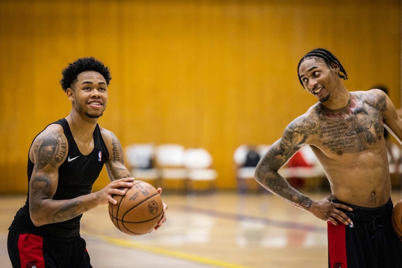 PHOTOS » A look back at Anfernee Simons 2022 - 2023 season | Portland ...