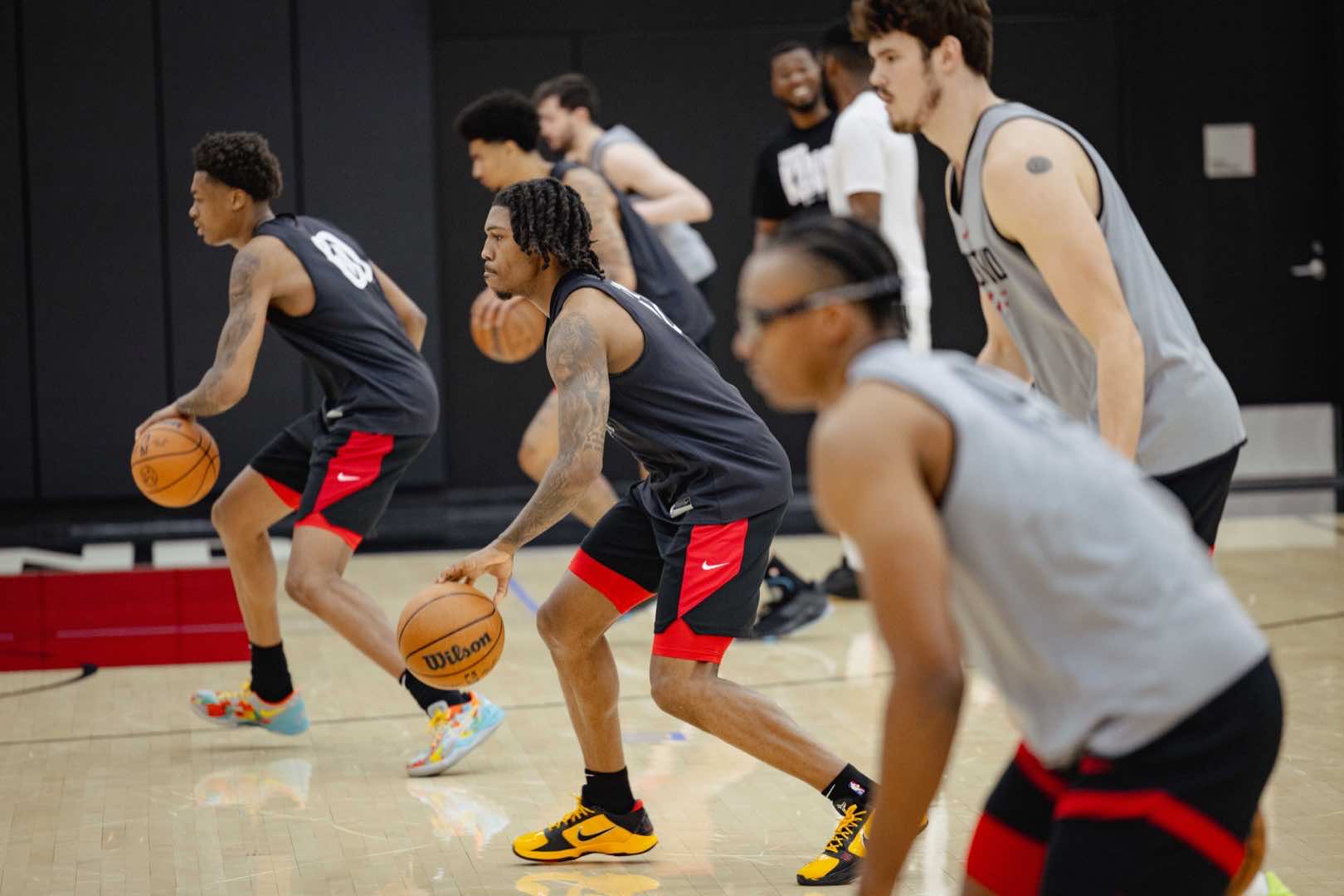 PHOTOS » Draft workout with Isaiah Crawford, Alex Karaban, Caleb Love ...