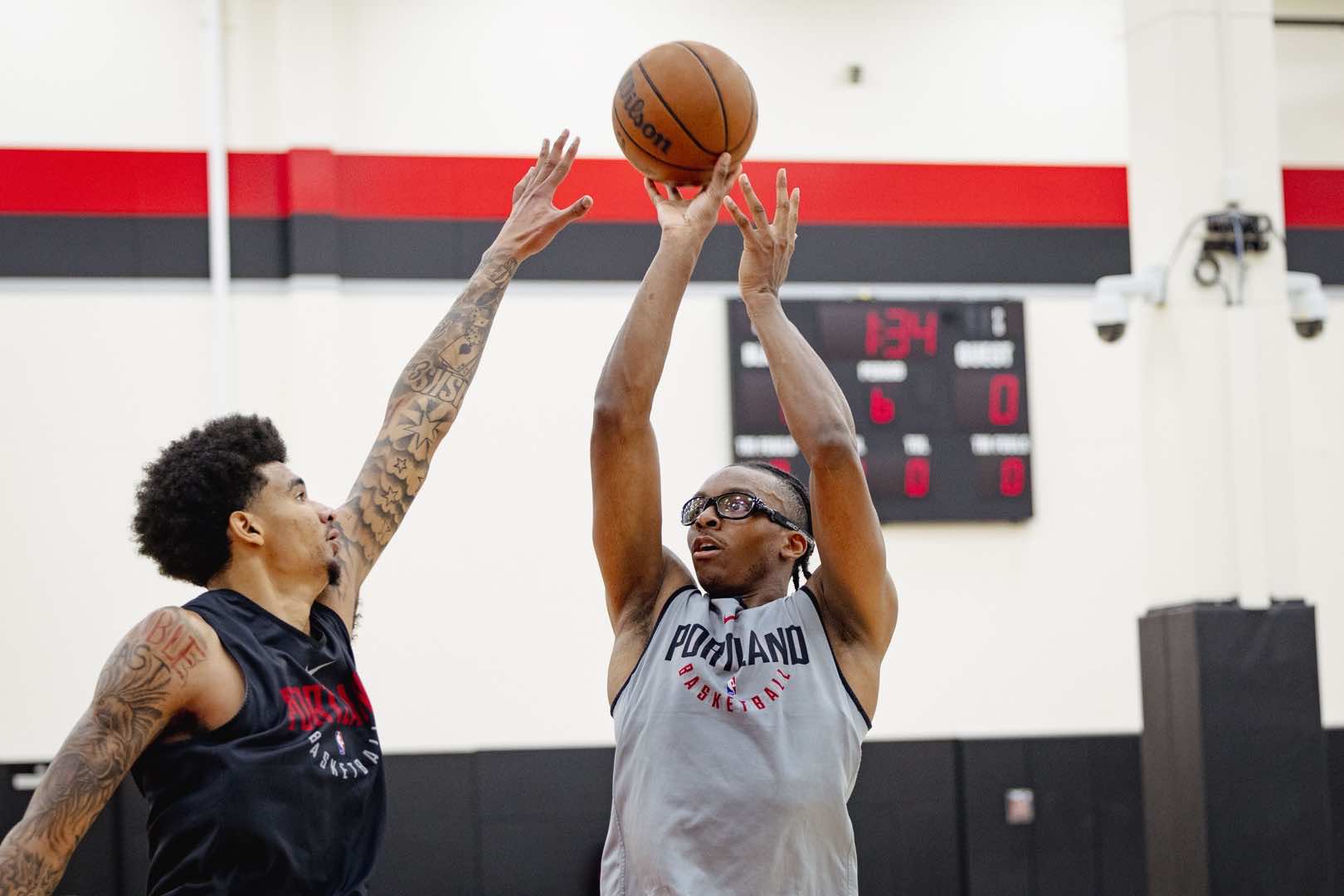 PHOTOS » Draft workout with Isaiah Crawford, Alex Karaban, Caleb Love ...
