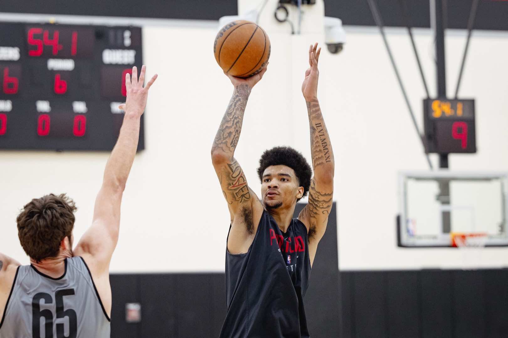 PHOTOS » Draft workout with Isaiah Crawford, Alex Karaban, Caleb Love ...