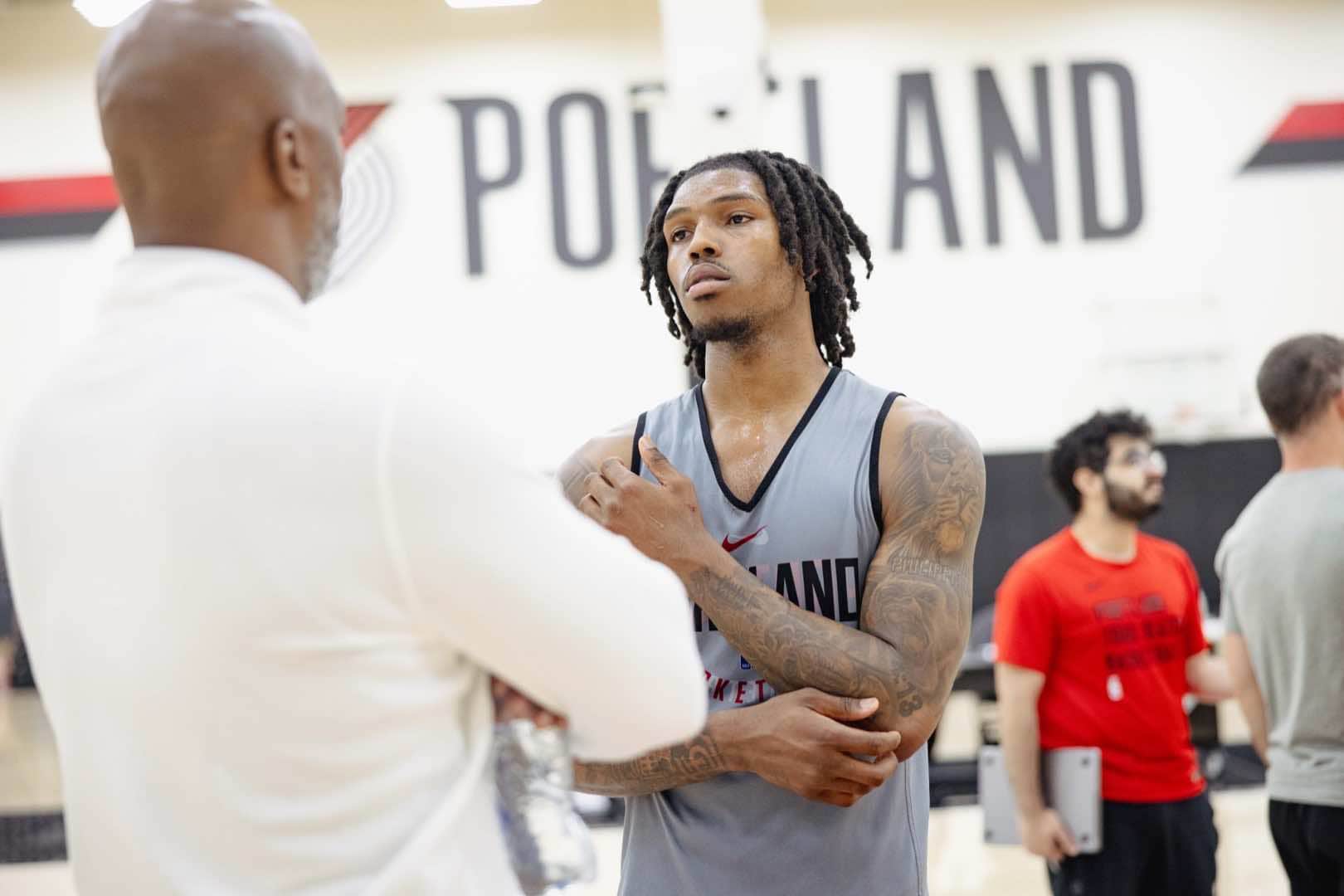 PHOTOS » Draft workout with Isaiah Crawford, Alex Karaban, Caleb Love ...