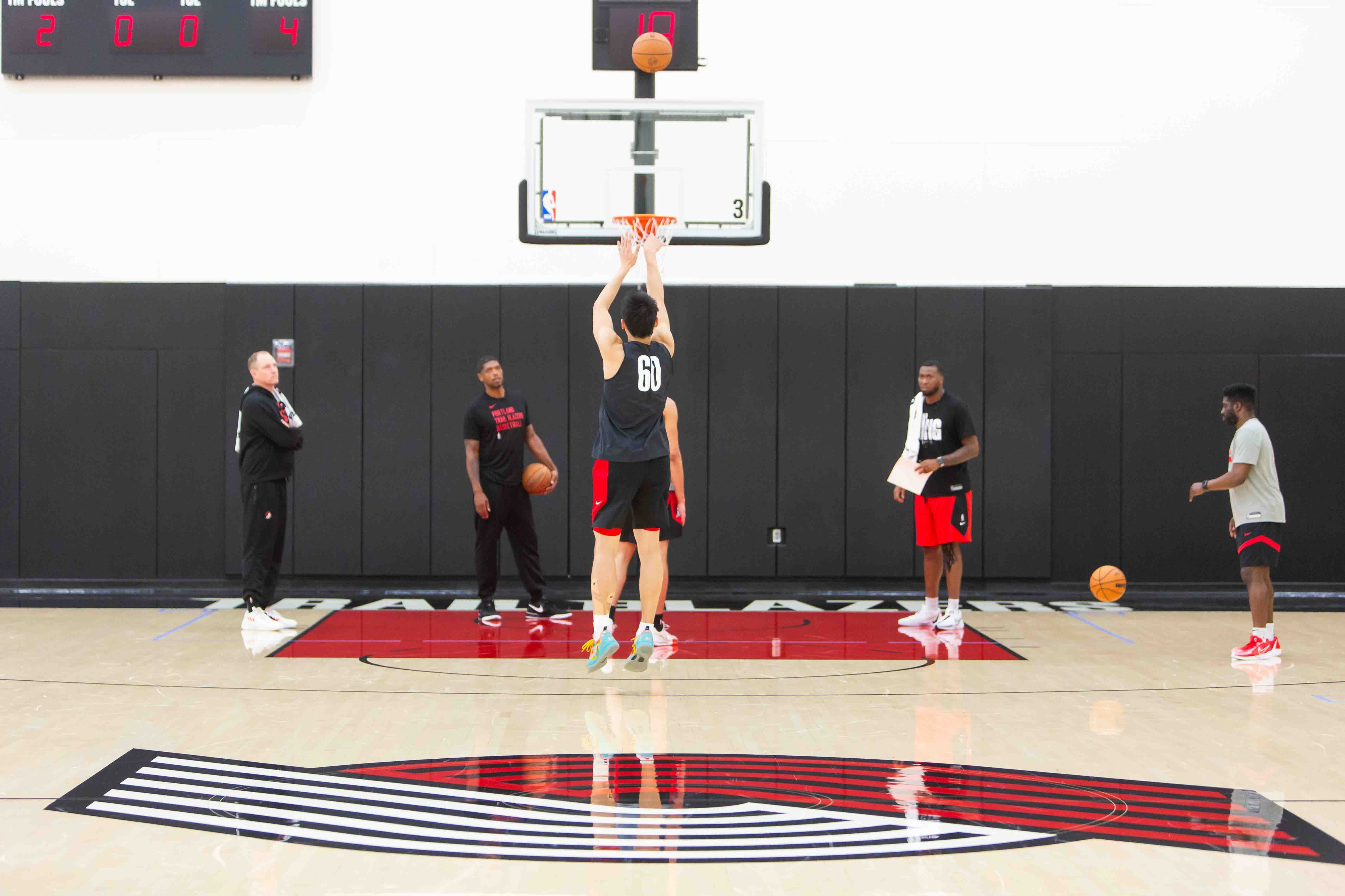 PHOTOS » Draft workout for Yongxi Cui, Quinn Ellis, Tristan Enaruna ...