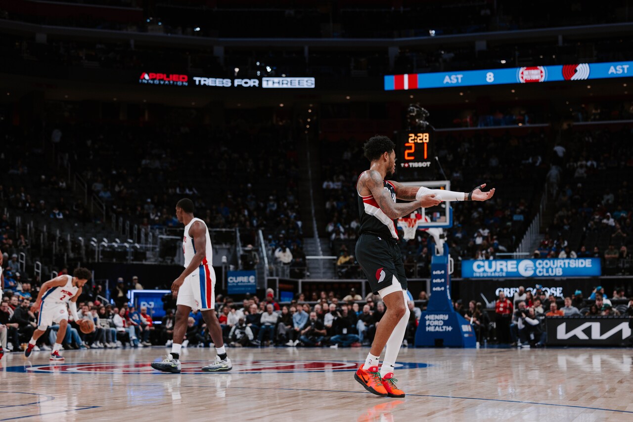 PHOTOS » Trail Blazers @ Detroit Pistons on January 6, 2025 | Portland ...