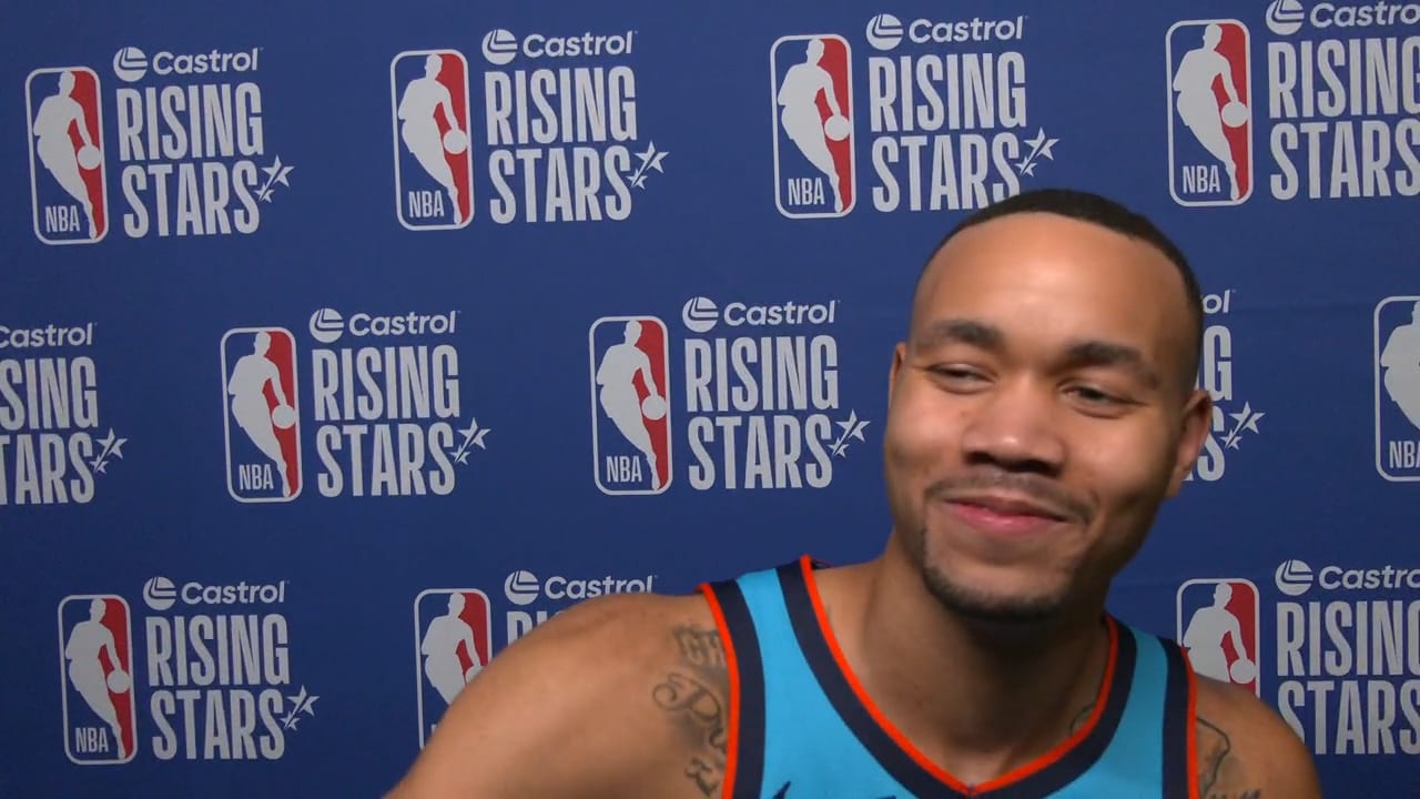 Bryce McGowens Postgame Interview | 2025 NBA Rising Stars | February 14 ...