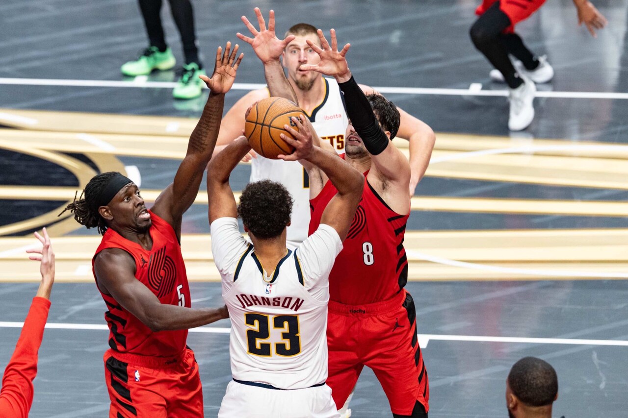 Blazers Come From Behind To Defeat Nuggets In NBA Cup 'Group Of Death ...