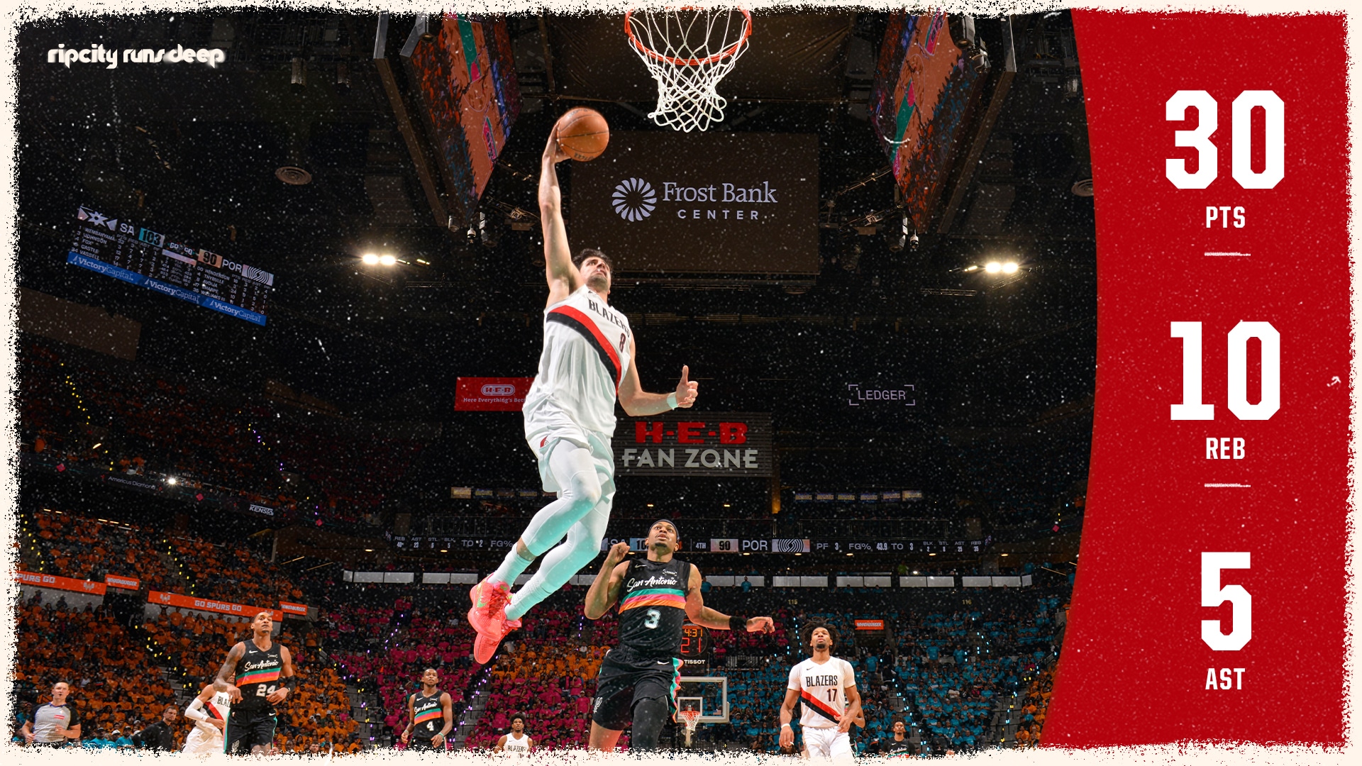 HIGHLIGHTS » Deni Posts A Double-Double In First Career Playoff Game ...