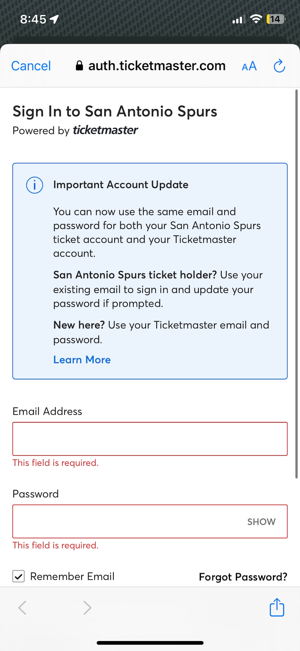 Mobile Ticketing | San Antonio Spurs