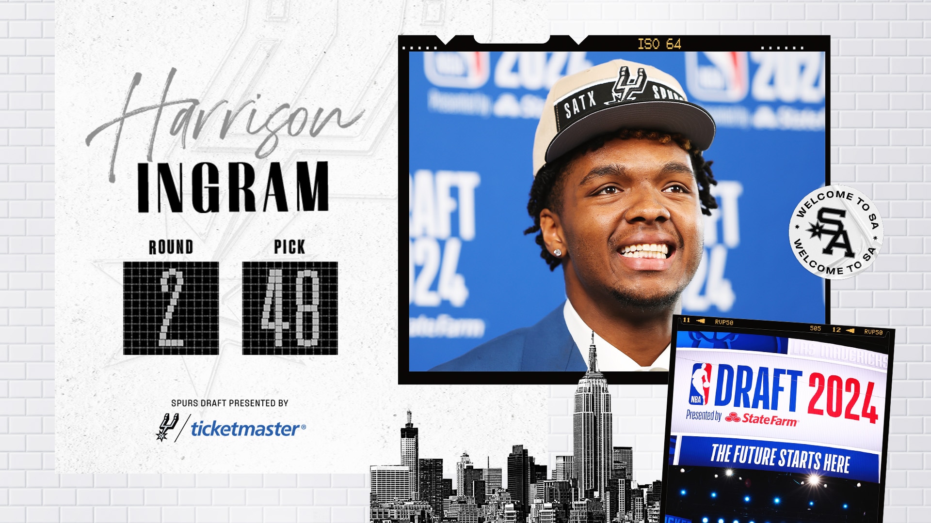 Spurs Select Harrison Ingram in the Second Round of the 2024 NBA Draft ...