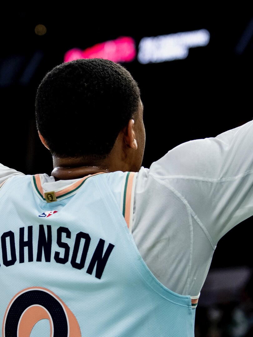article-image: Keldon Johnson Highlights vs Boston Celtics | 3/29/25