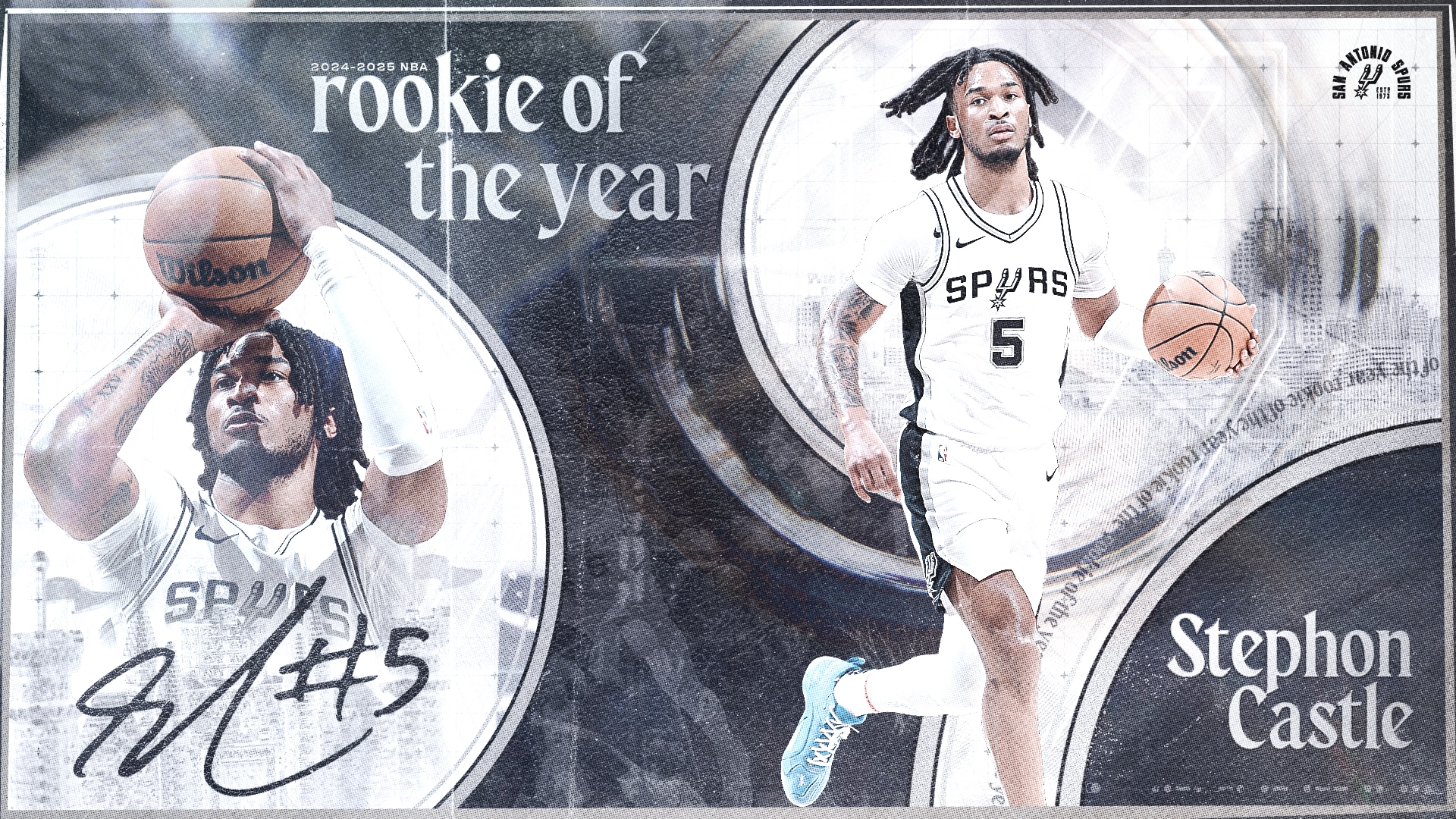 Stephon Castle Named 2024-25 KIA NBA Rookie Of The Year | San Antonio Spurs